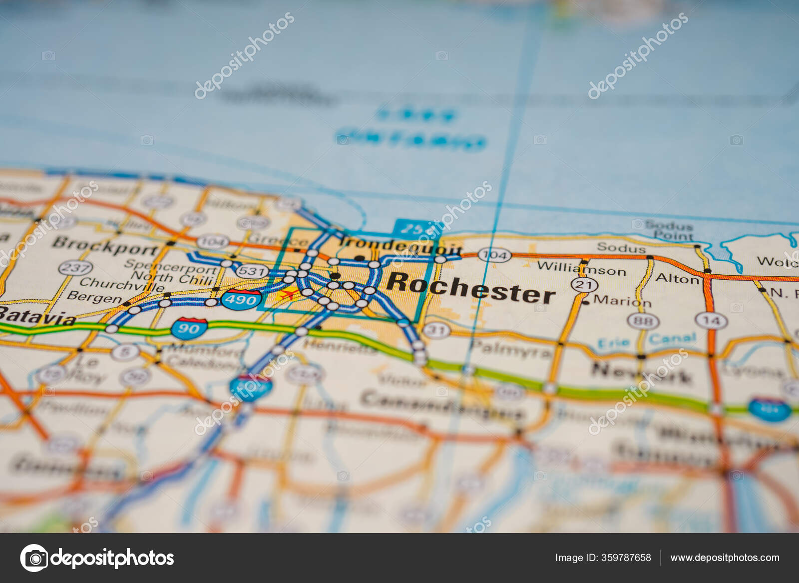 Rochester Usa Travel Map Stock Photo by ©aallm 359787658