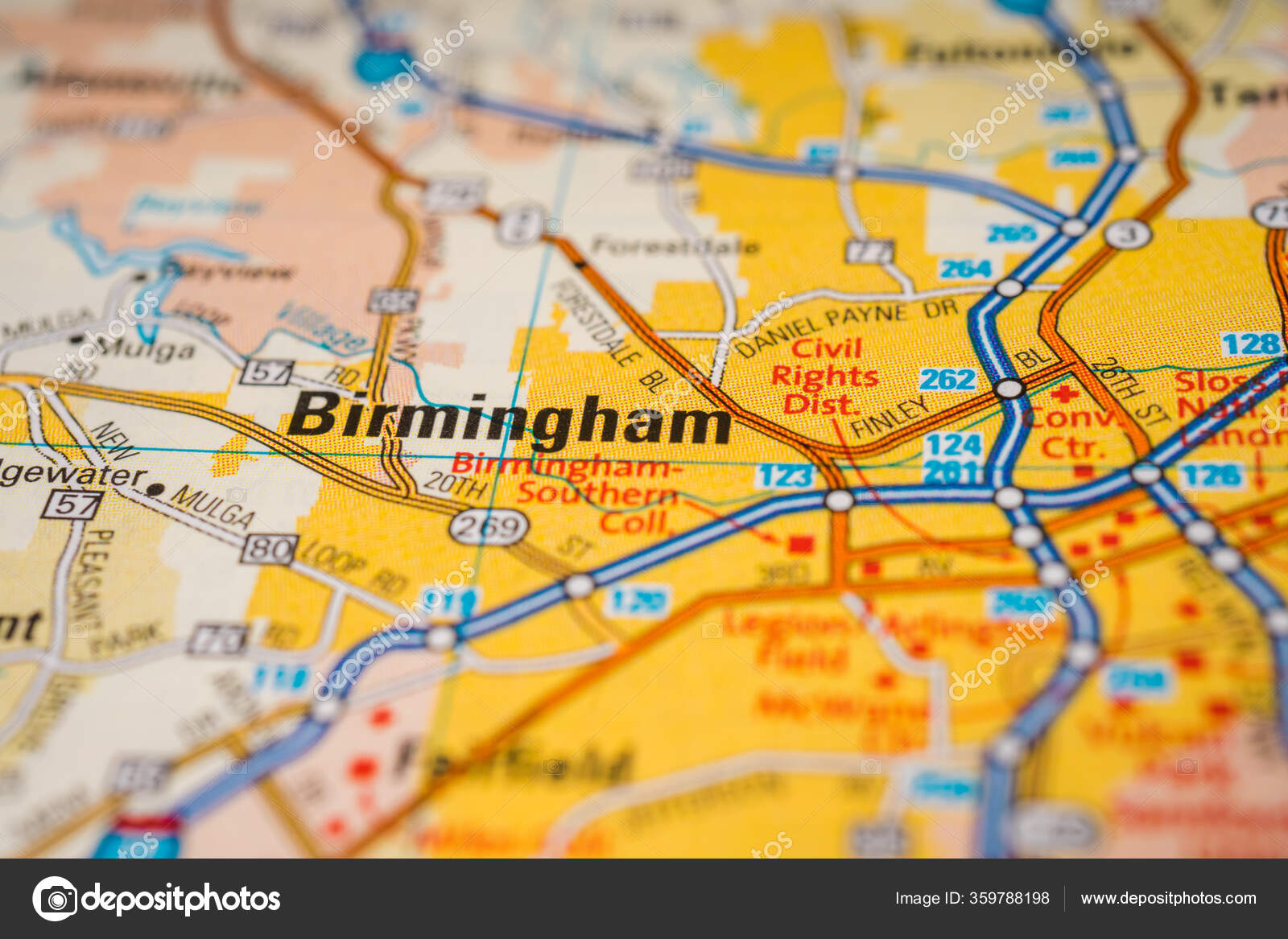 Birmingham Usa Map Background Stock Photo by ©aallm 359788198