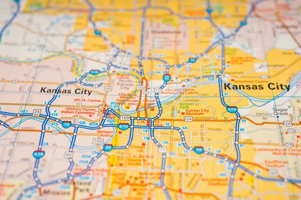 Kansas city map Stock Photos, Royalty Free Kansas city map Images ...
