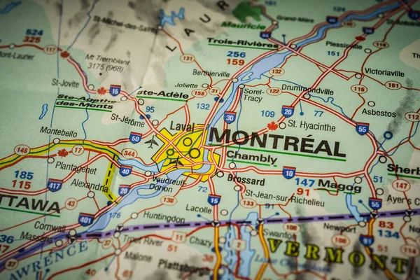 Montreal Canadá Mapa: fotografía de stock © aallm #200029756 ...