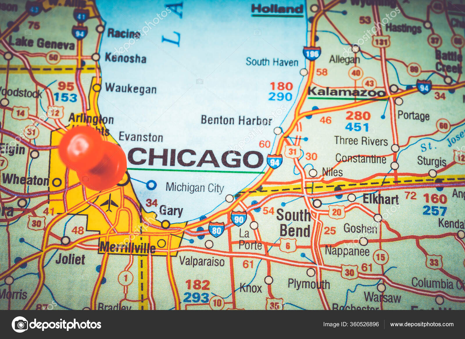 Chicago Map Stock Photo by ©aallm 360526896