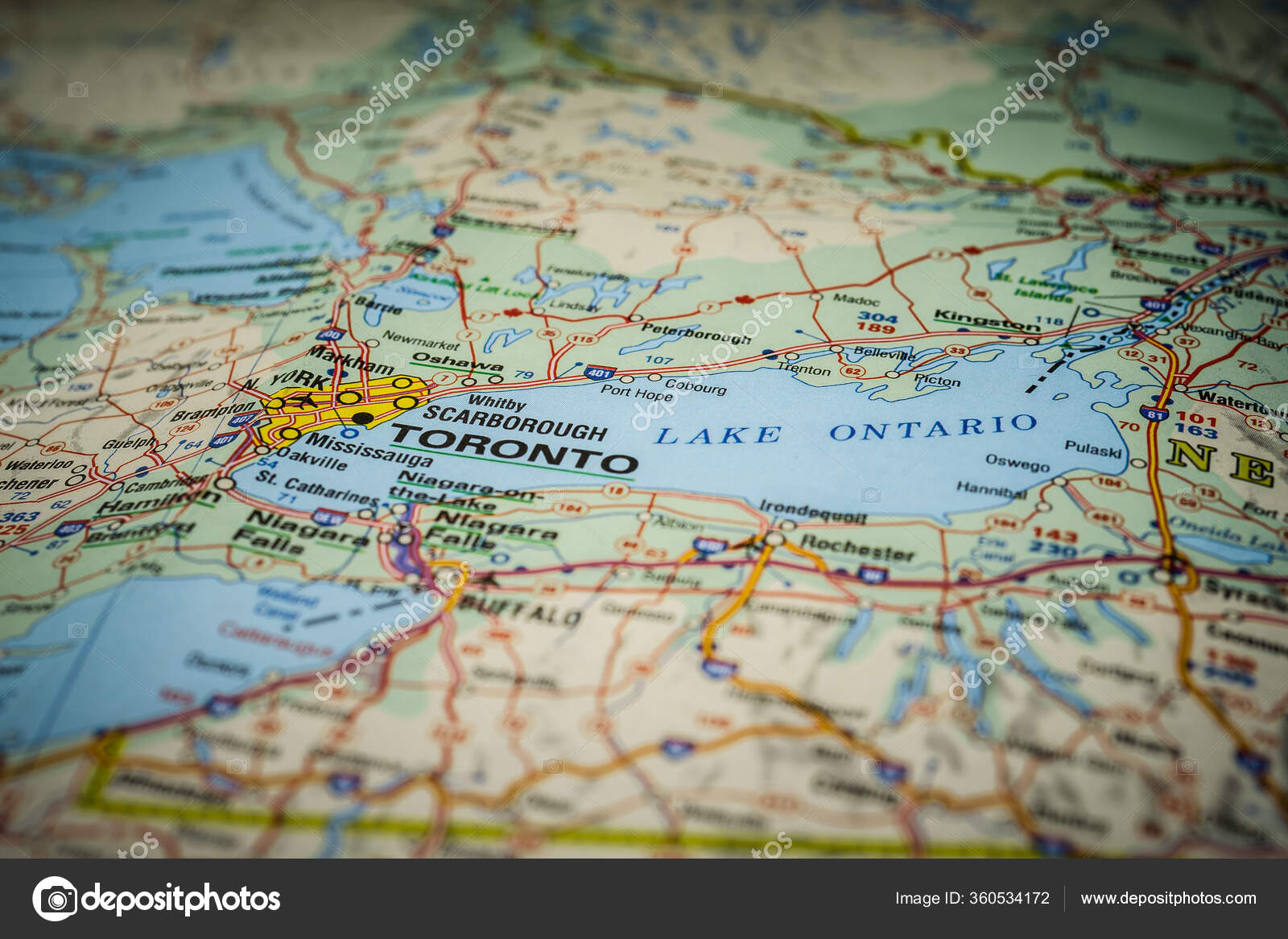 Toronto Canada Map Background Stock Photo by ©aallm 360534172