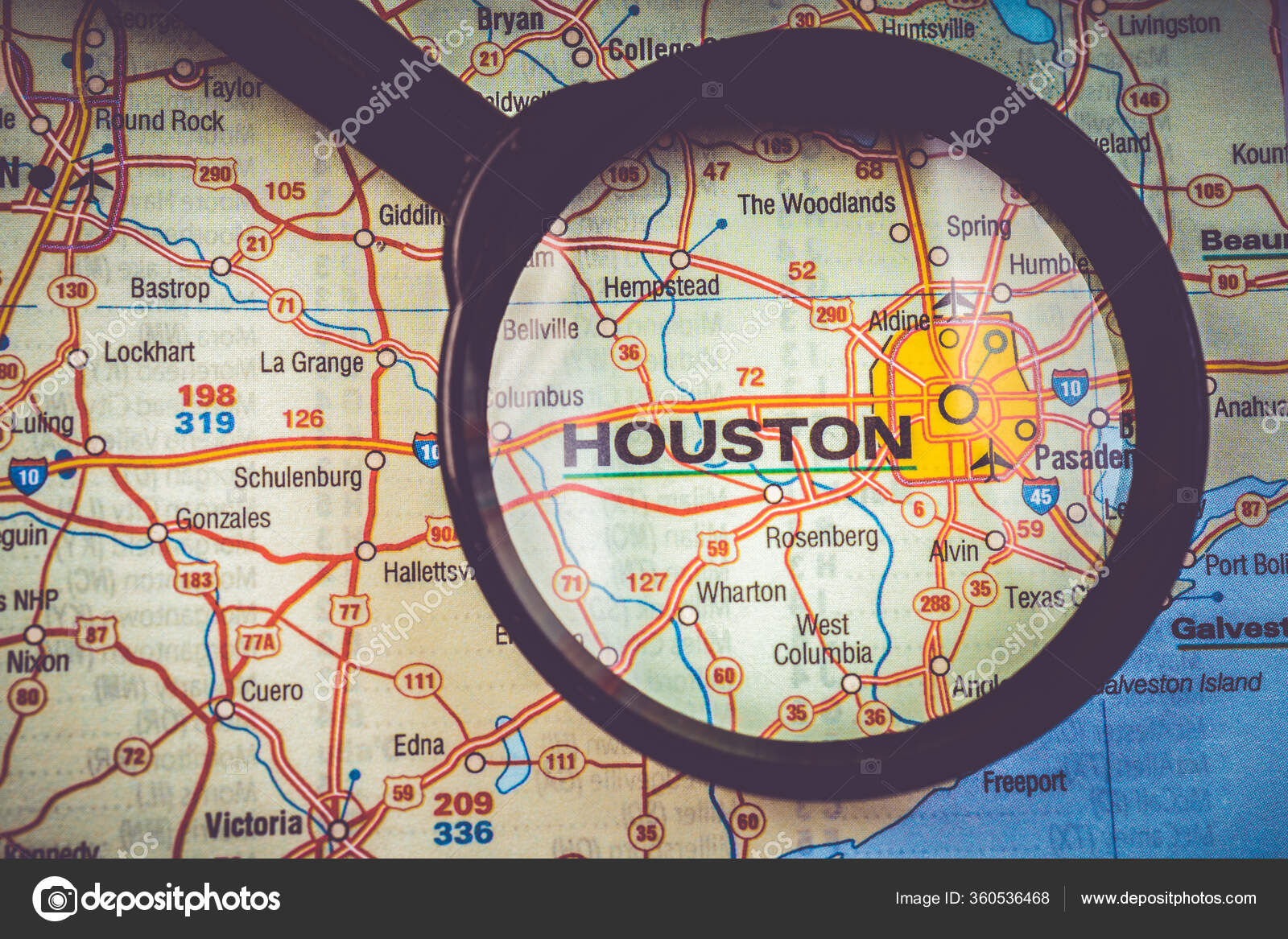 Houston Usa Map Travel Background Stock Photo by ©aallm 360536468