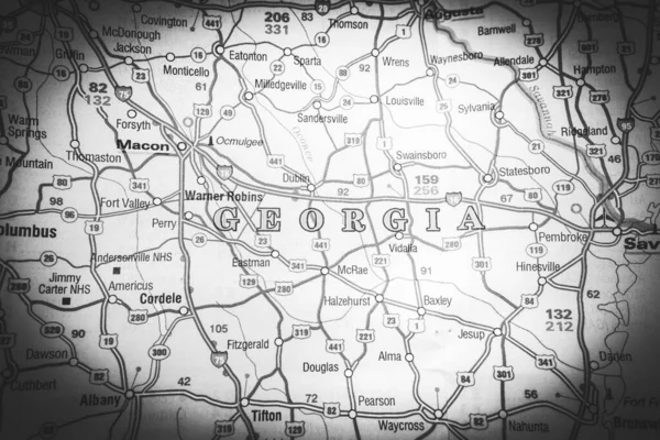 Georgia road map Stock Photos, Royalty Free Georgia road map Images ...