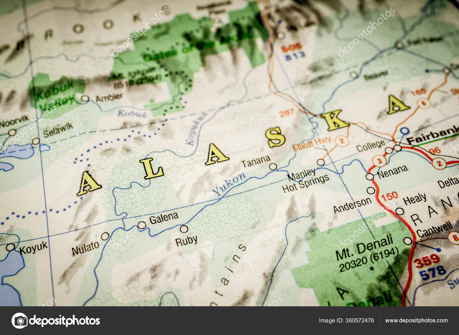 Alaska State Usa Map Background Stock Photo by ©aallm 360572476