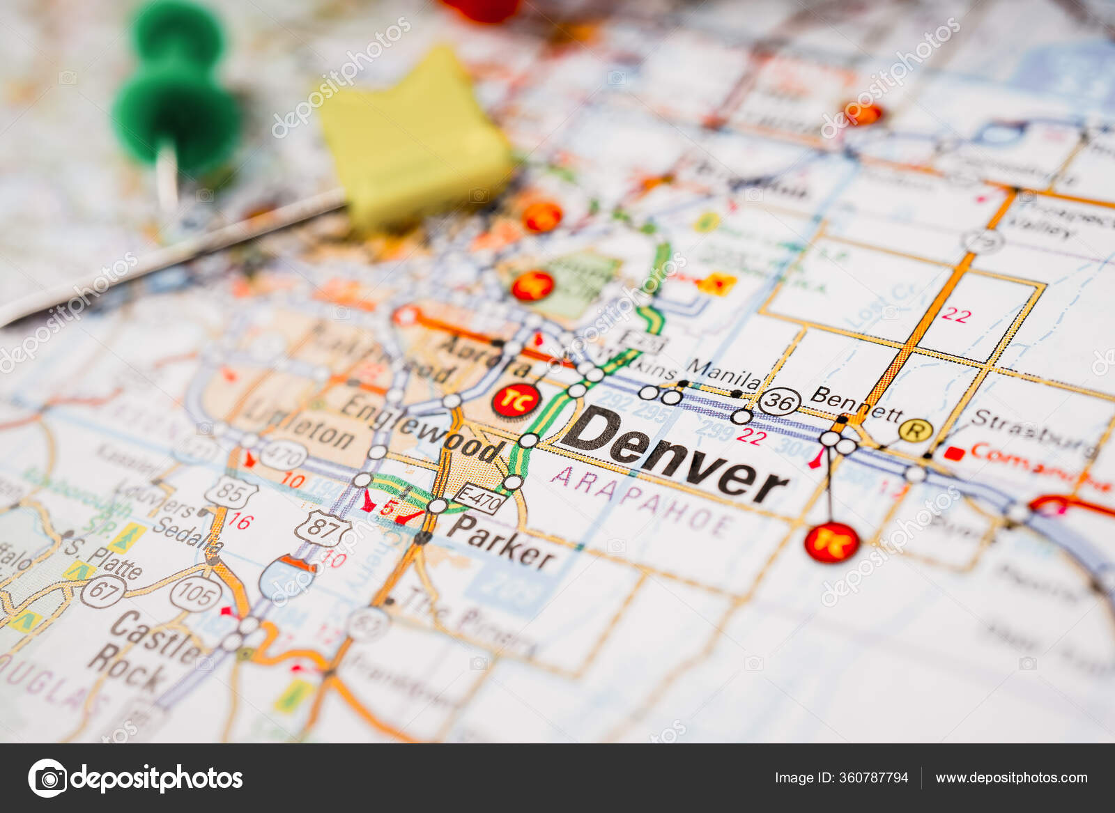 Denver Usa Map Travel Background Stock Photo by ©aallm 360787794