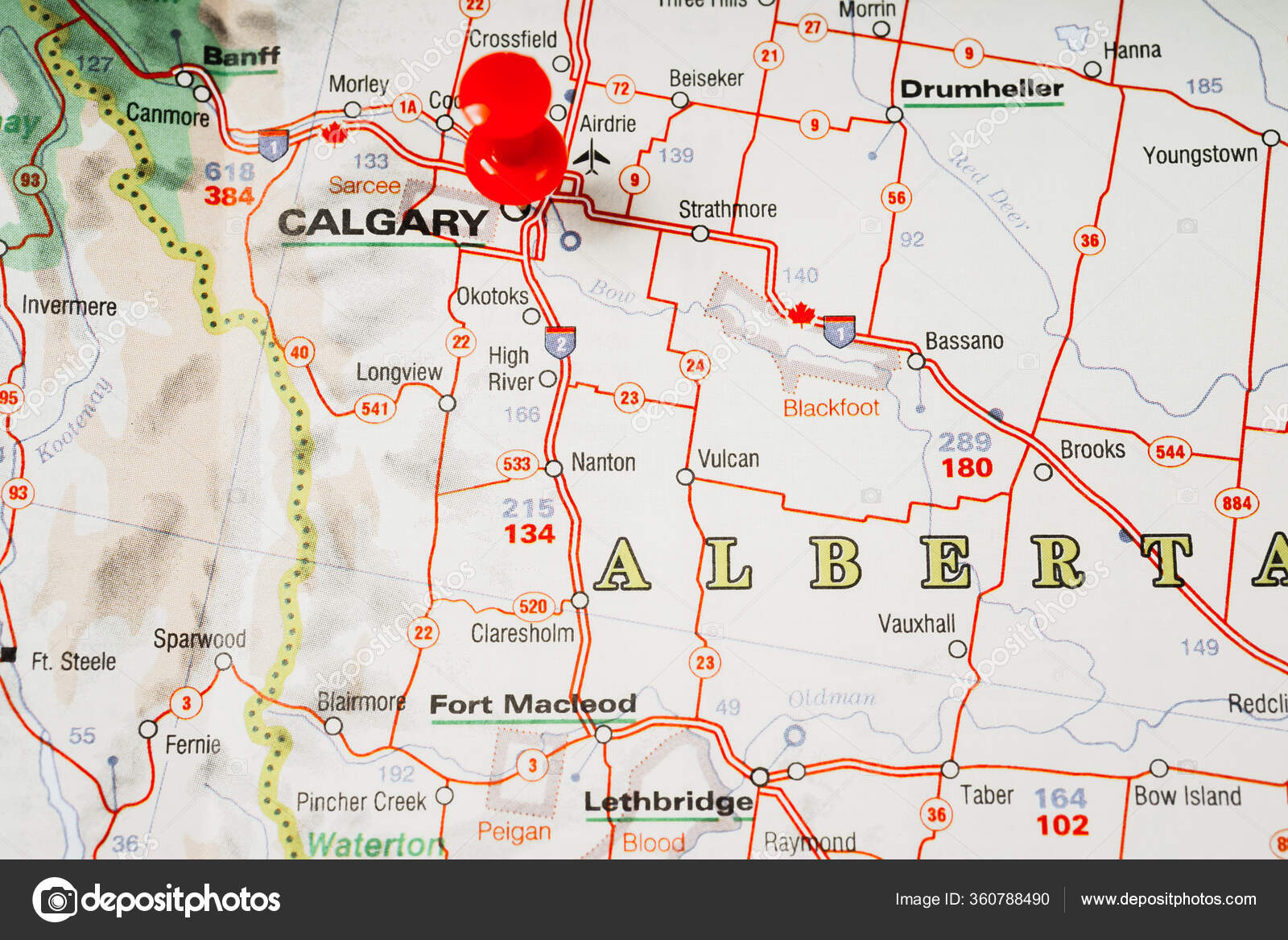 Alberta State Map — Stock Photo © aallm #360788490