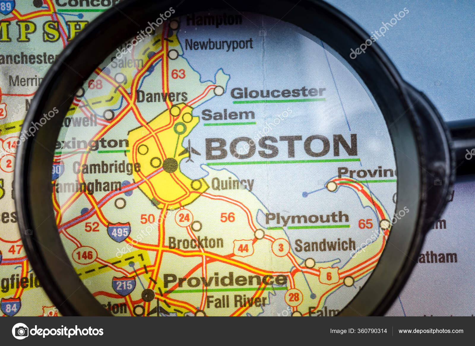 Boston Usa Map Background Stock Photo by ©aallm 360790314