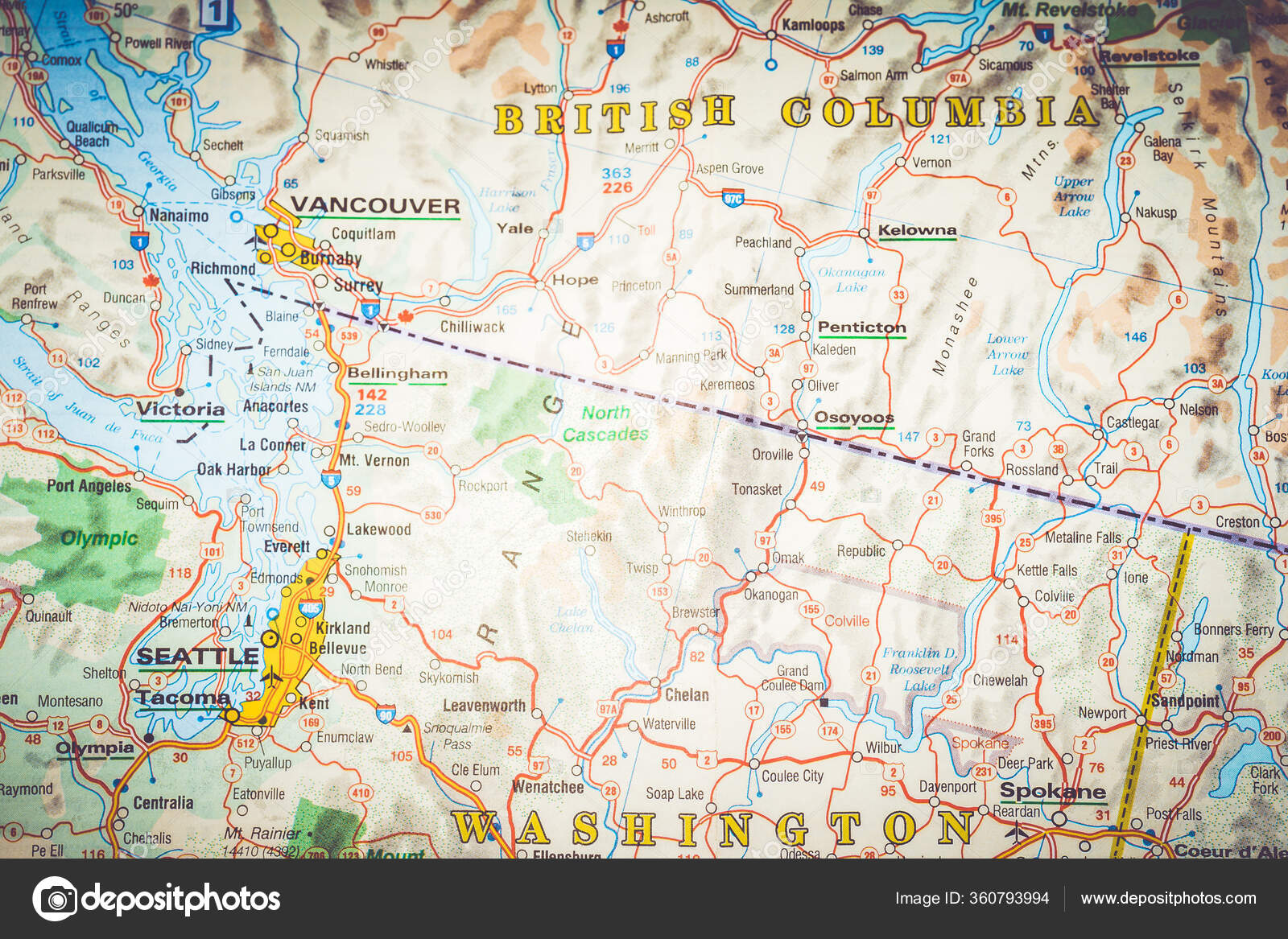 British Columbia State Map Stock Photo by ©aallm 360793994