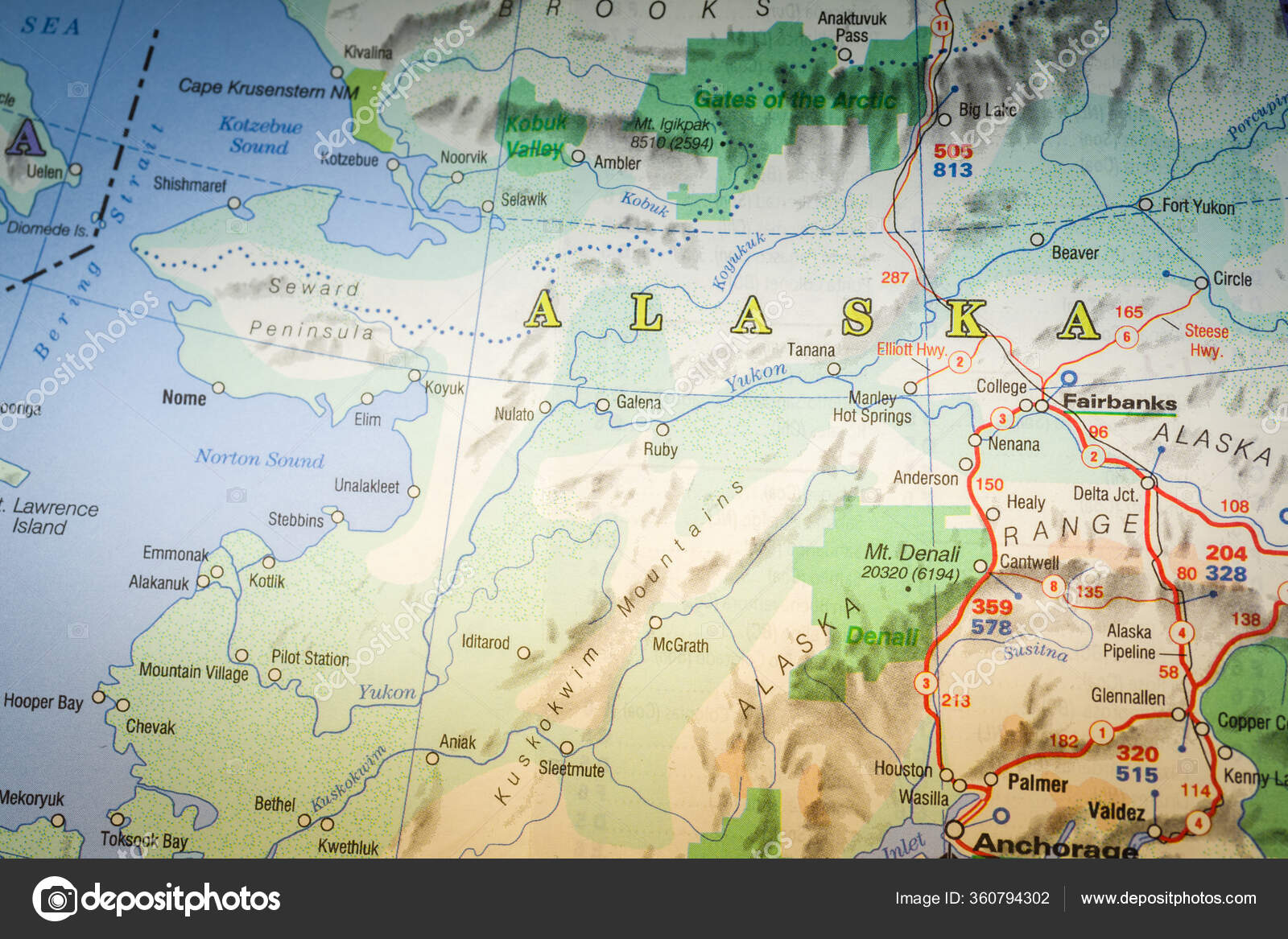 Alaska State Usa Map Background Stock Photo by ©aallm 360794302