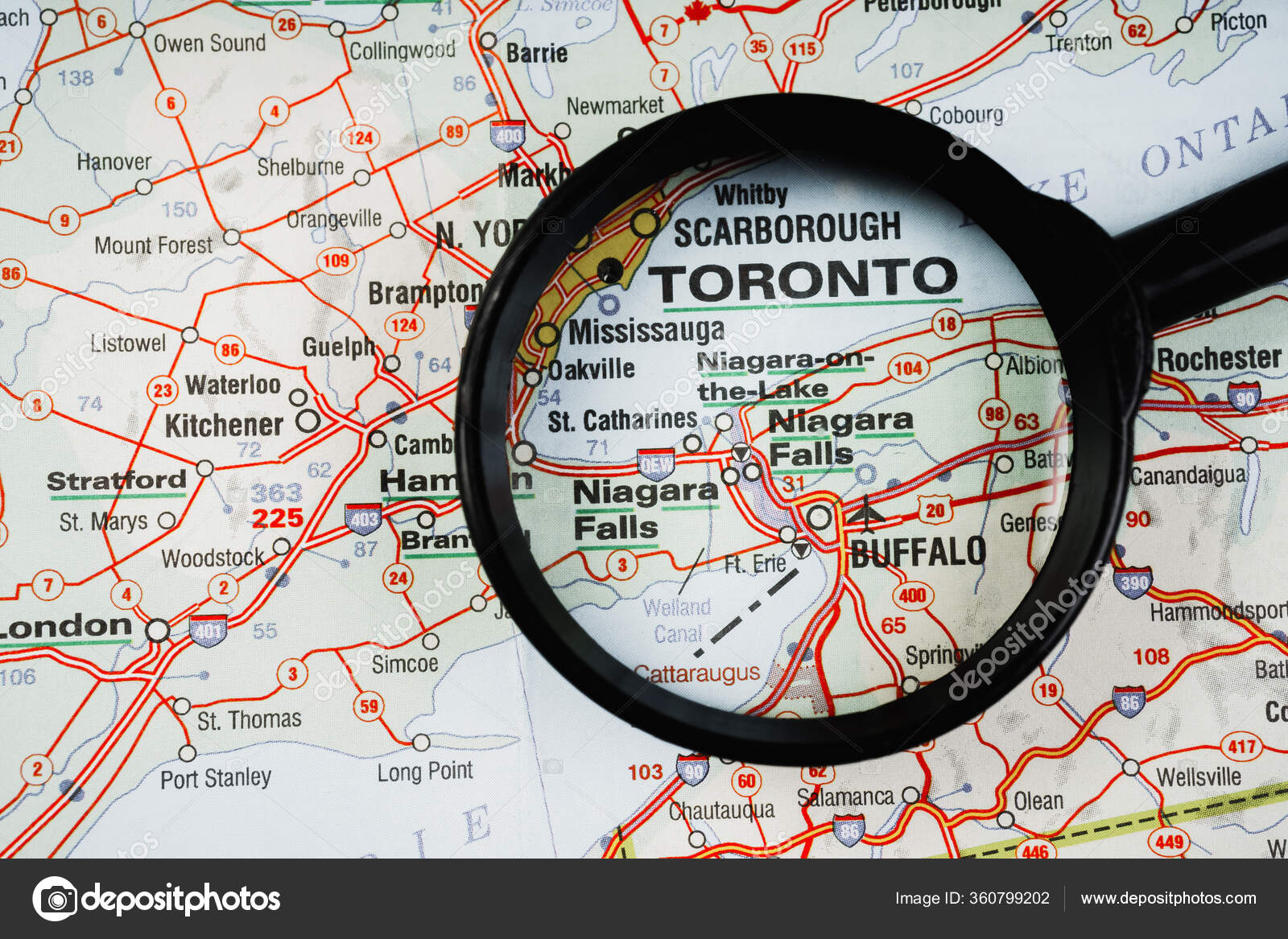 Toronto Canada Map Background Stock Photo by ©aallm 360799202