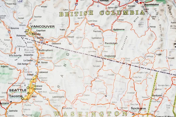 British Columbia Map With Cities