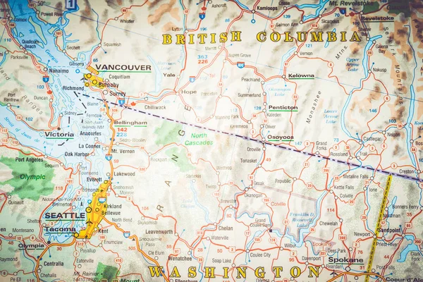 British Columbia Map With Cities