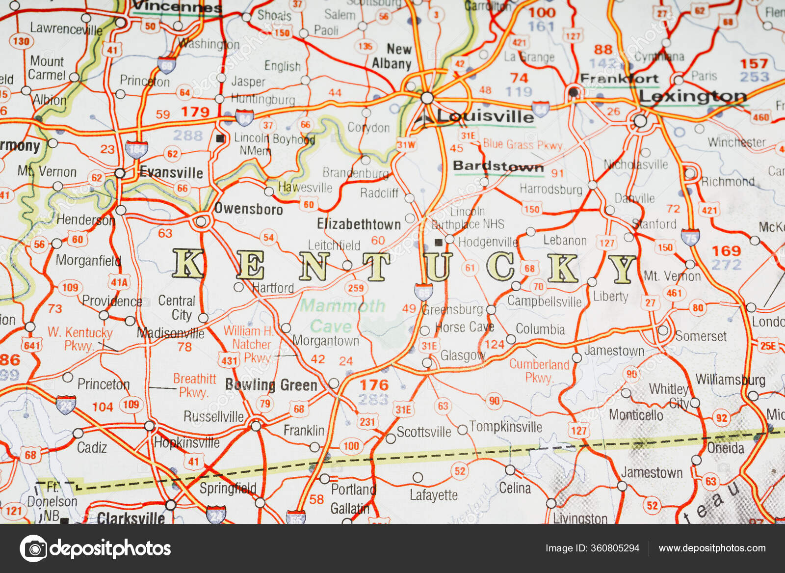 Kentucky State Usa Map Background Stock Photo by ©aallm 360805294