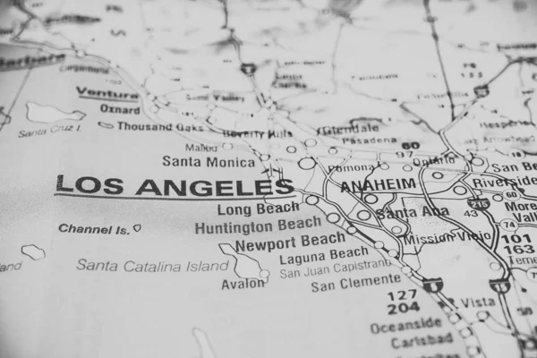 Los Angeles Usa Map Stock Photo by ©aallm 360791908