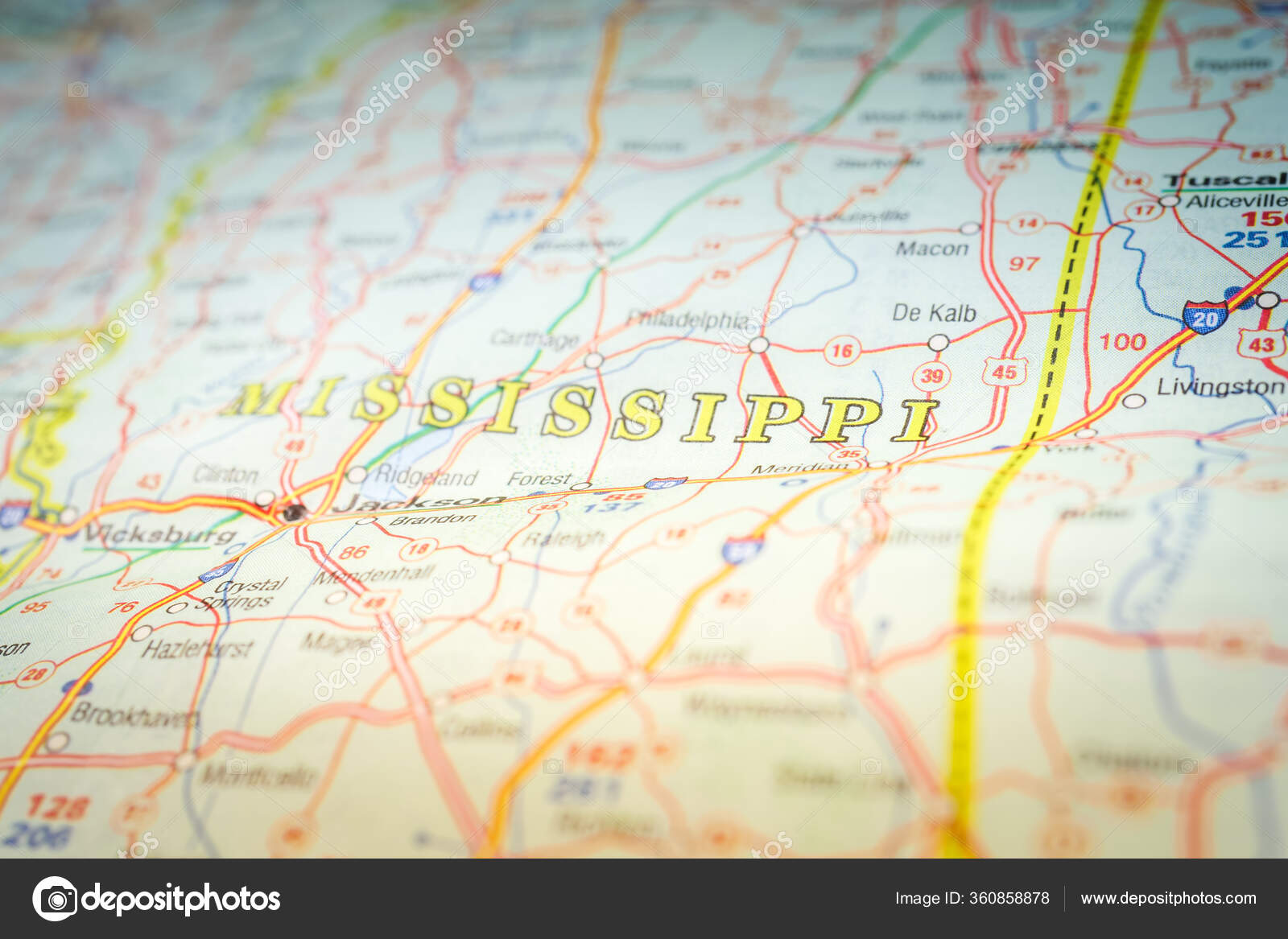 Mississippi Usa Map Background — Stock Photo © aallm #360858878