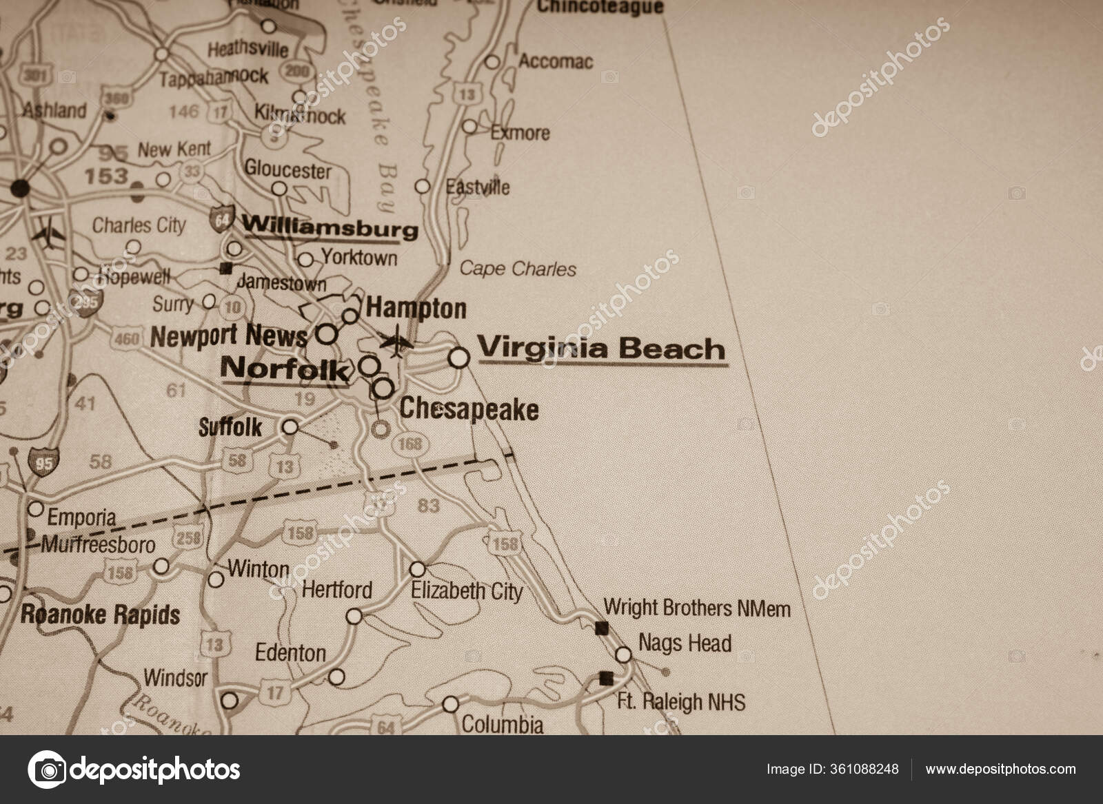 Norfolk Map Travel Background — Stock Photo © aallm #361088248