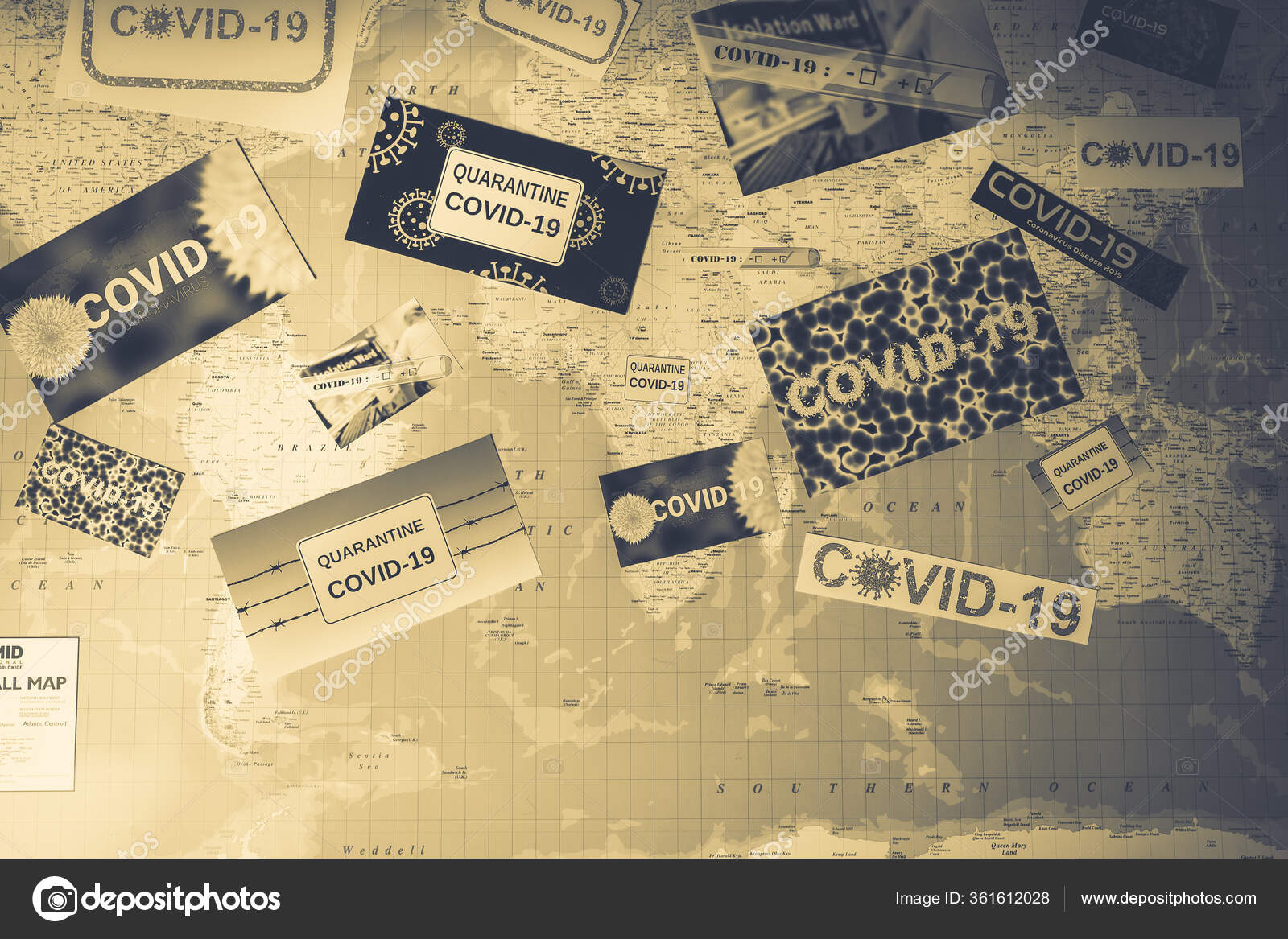 World Coronavirus Covid Quarantine Background Stock Photo by ©aallm ...
