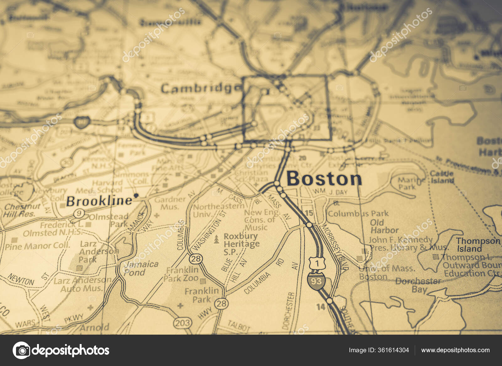 Boston Usa Map Background Stock Photo by ©aallm 361614304