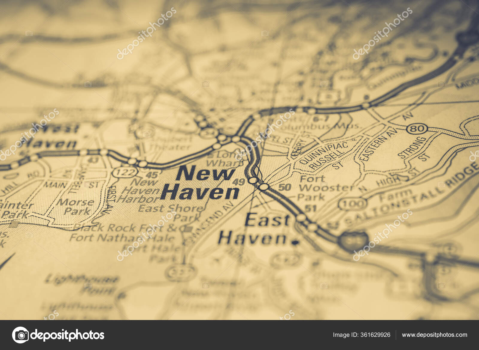 New Haven Usa Travel Map Background Stock Photo by ©aallm 361629926