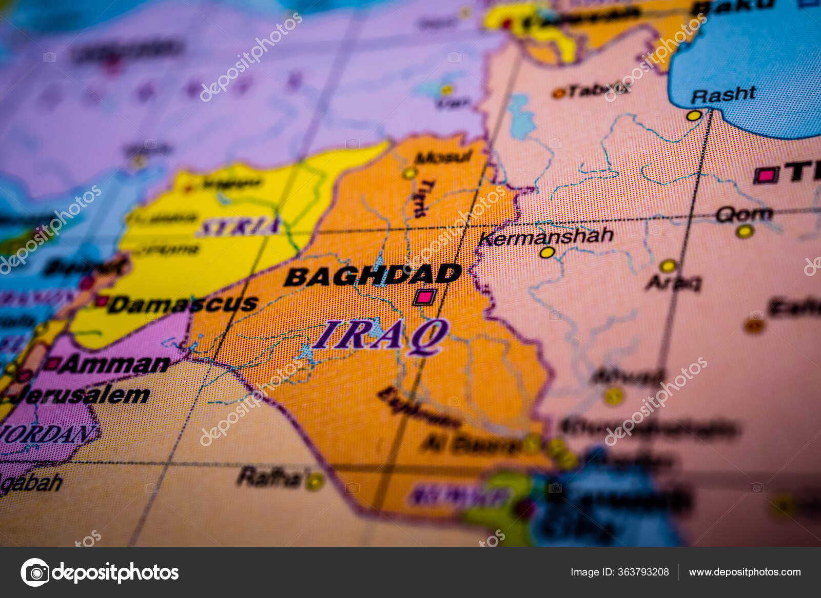Iraq World Map Stock Photo by ©aallm 363793208