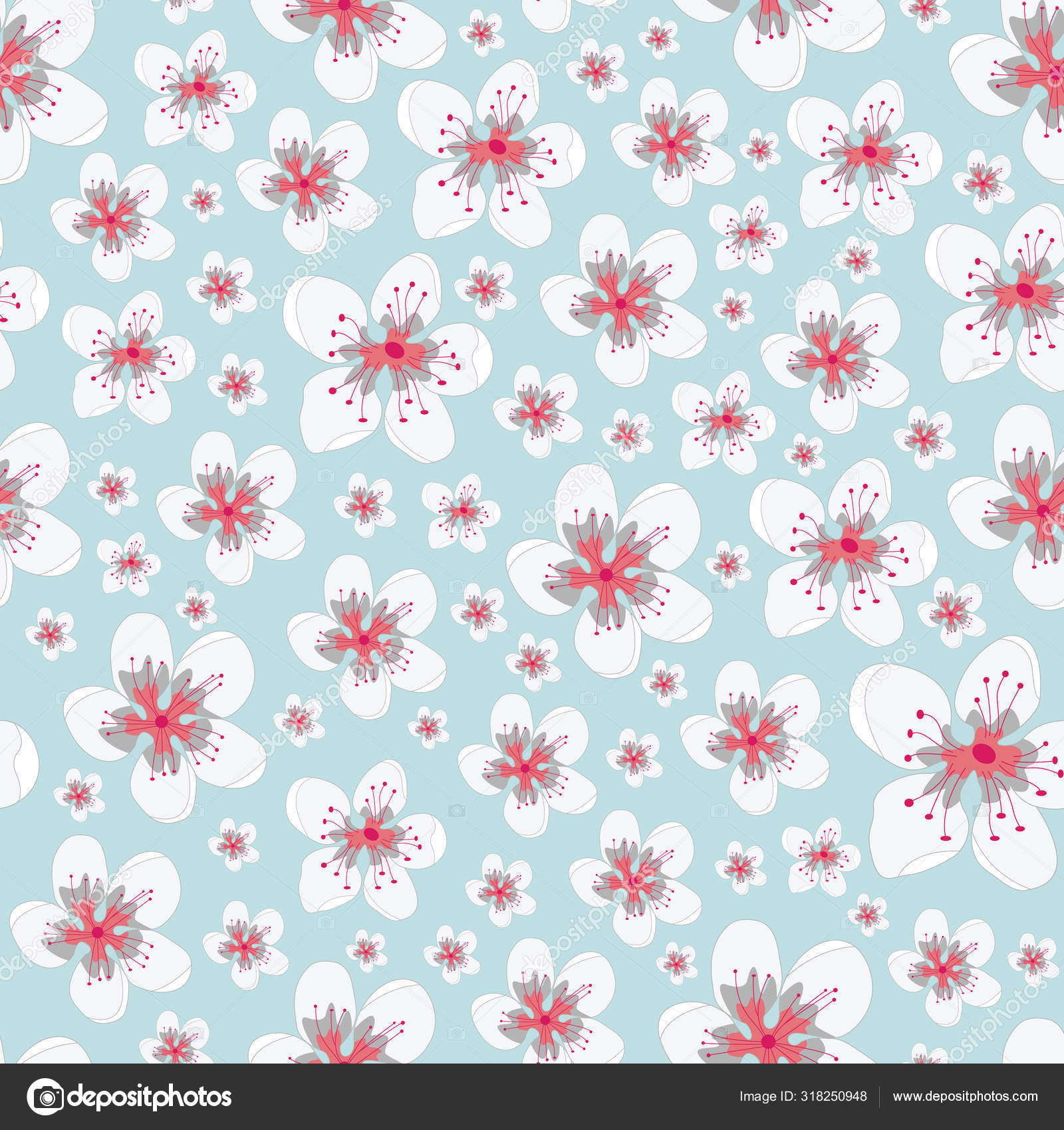 Gray And Pink Flower Background