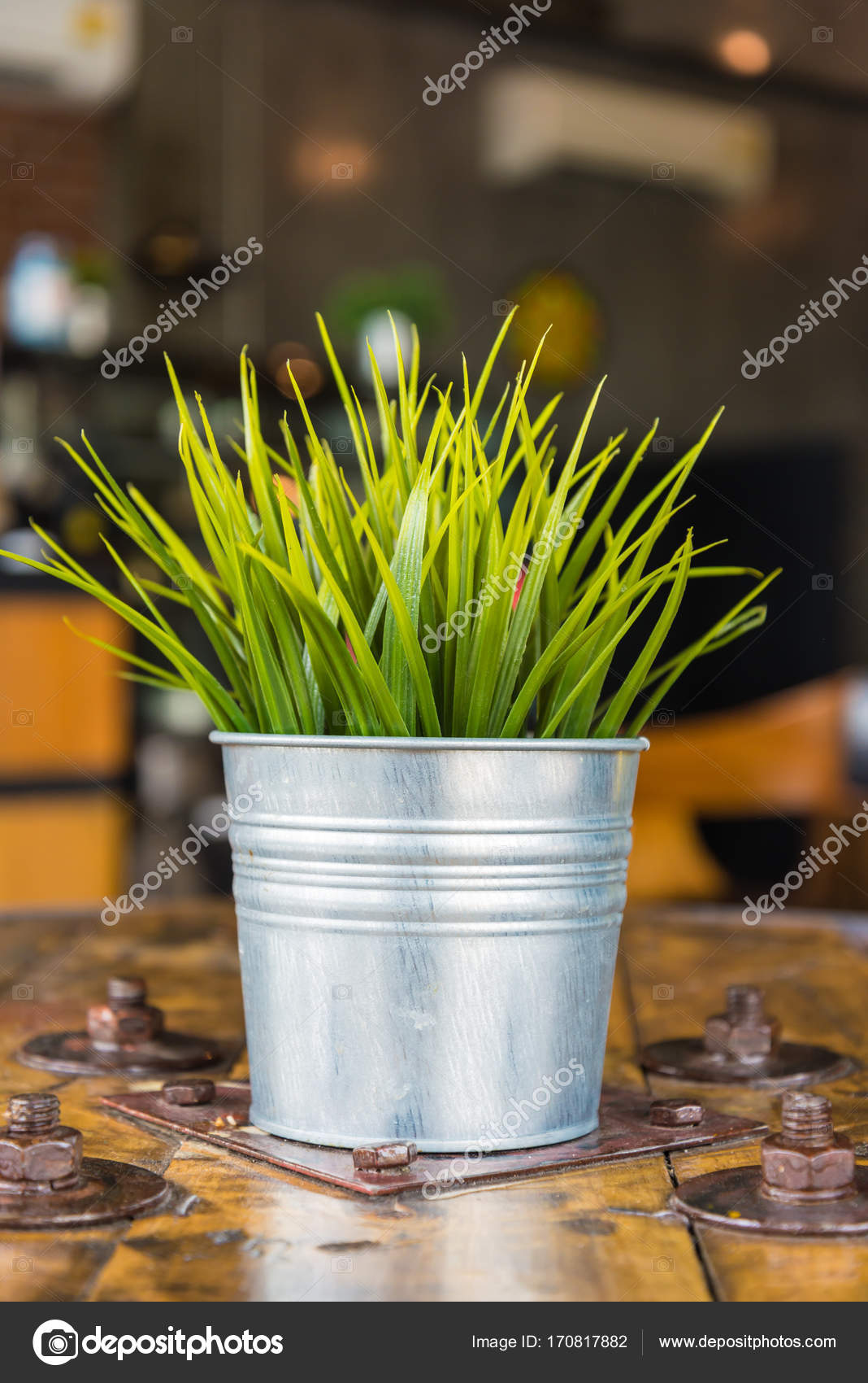Green flower pots — Stock Photo © watcharapol #170817882