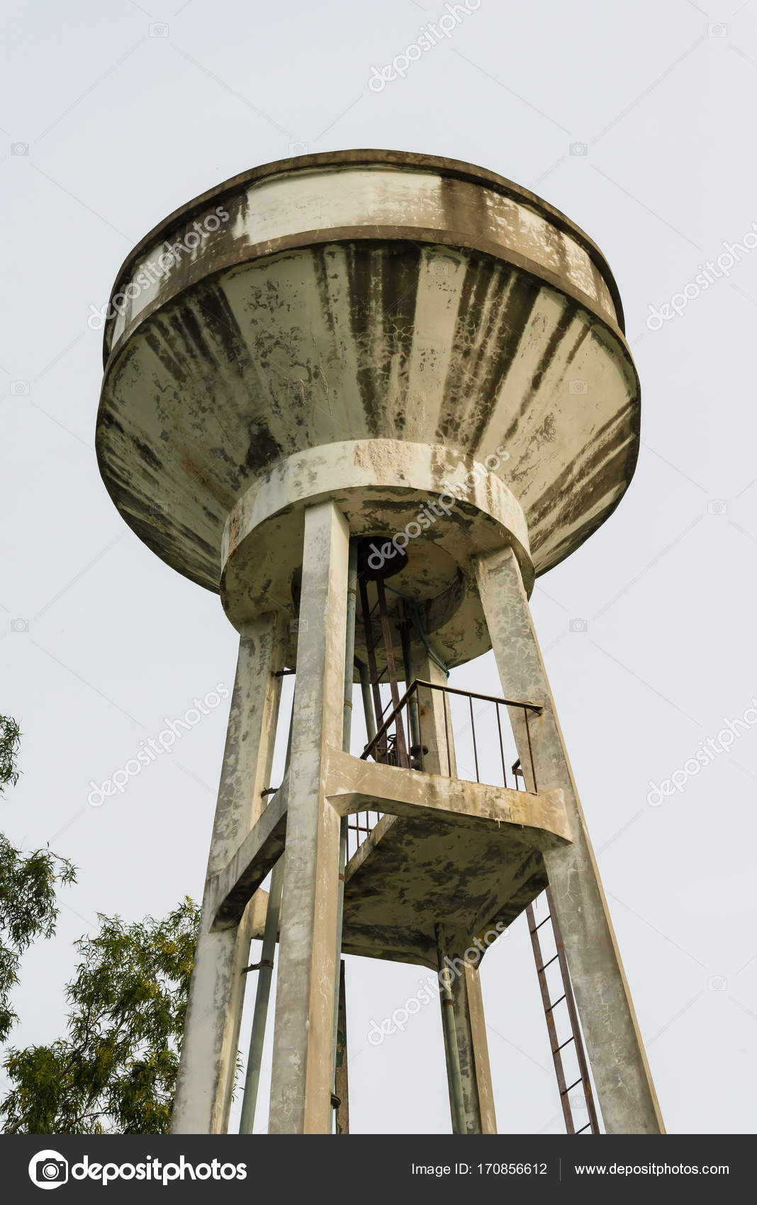 Old water tank — Stock Photo © watcharapol #170856612
