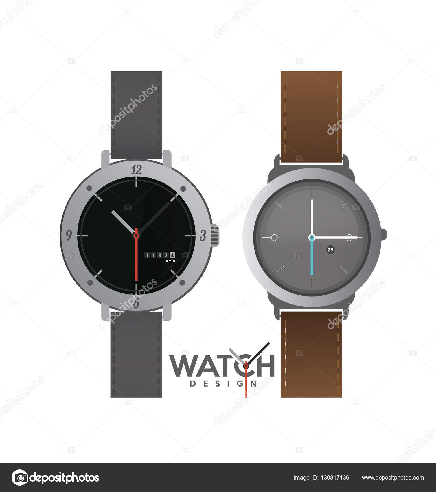 Wristwatch design templates set Stock Vector Image by ©Sky-Designs ...
