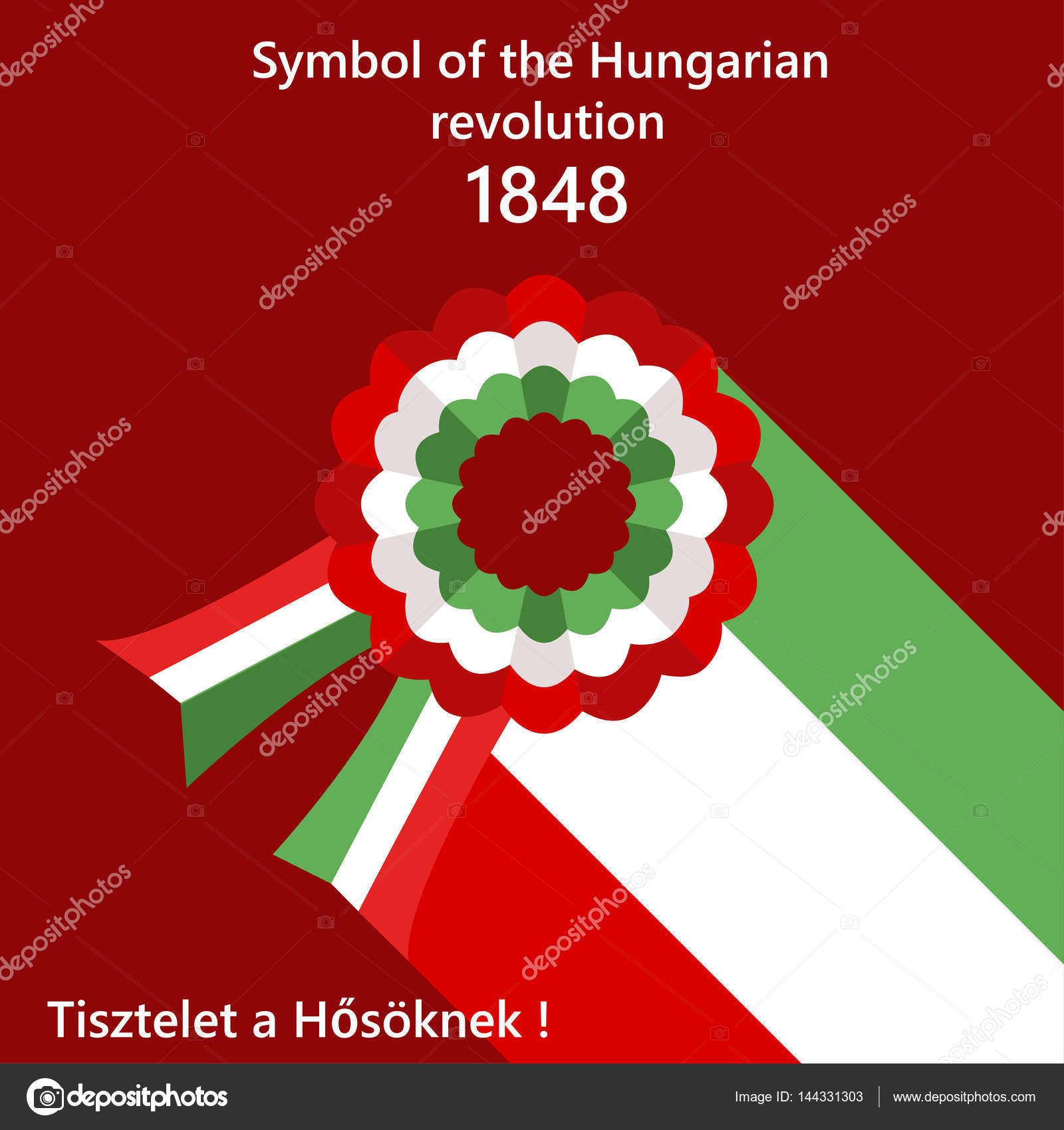 Kokarda Hungarian flag Stock Vector by ©Sky-Designs 144331303