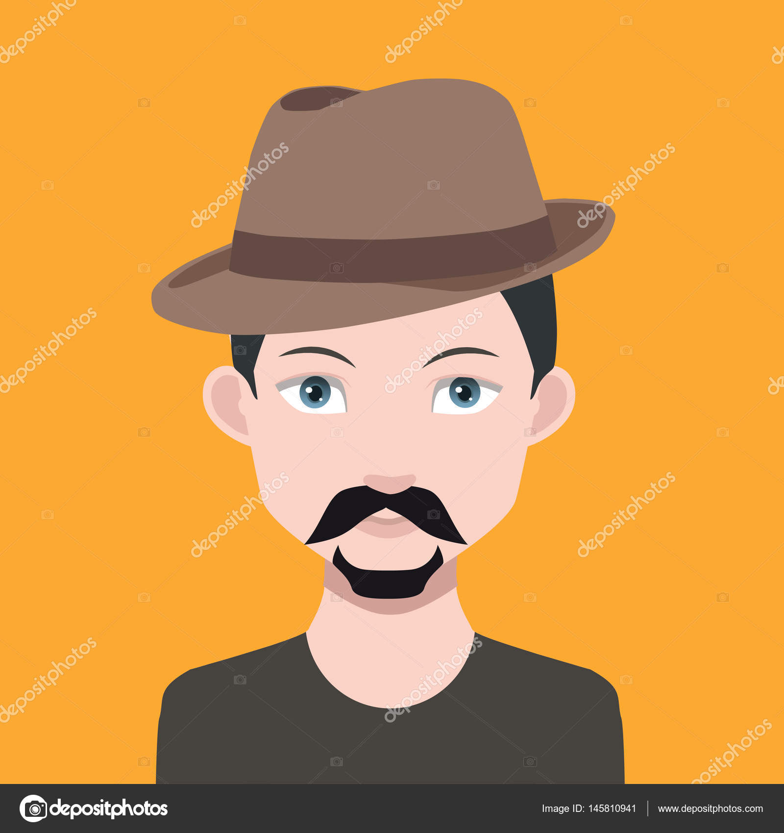 Male user avatar icon Stock Vector Image by ©Sky-Designs #145810941