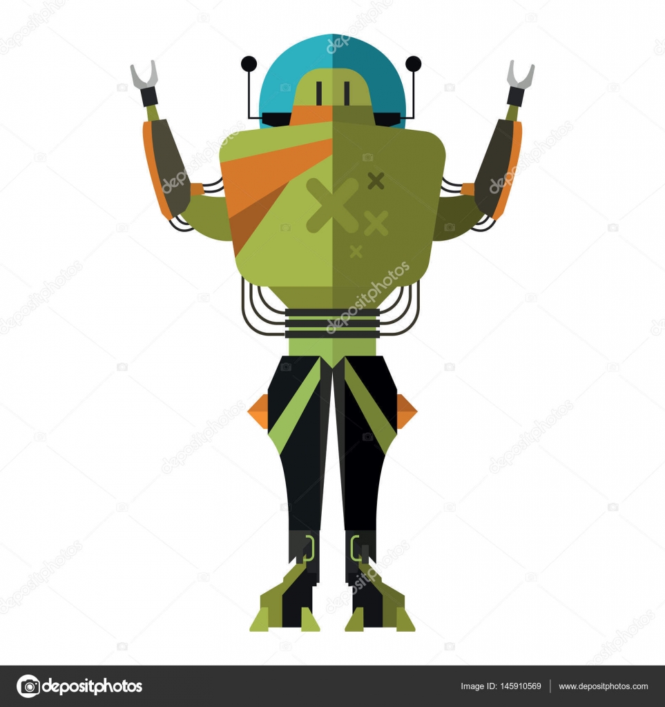 Robot character icon with full body Stock Vector Image by ©Sky-Designs ...