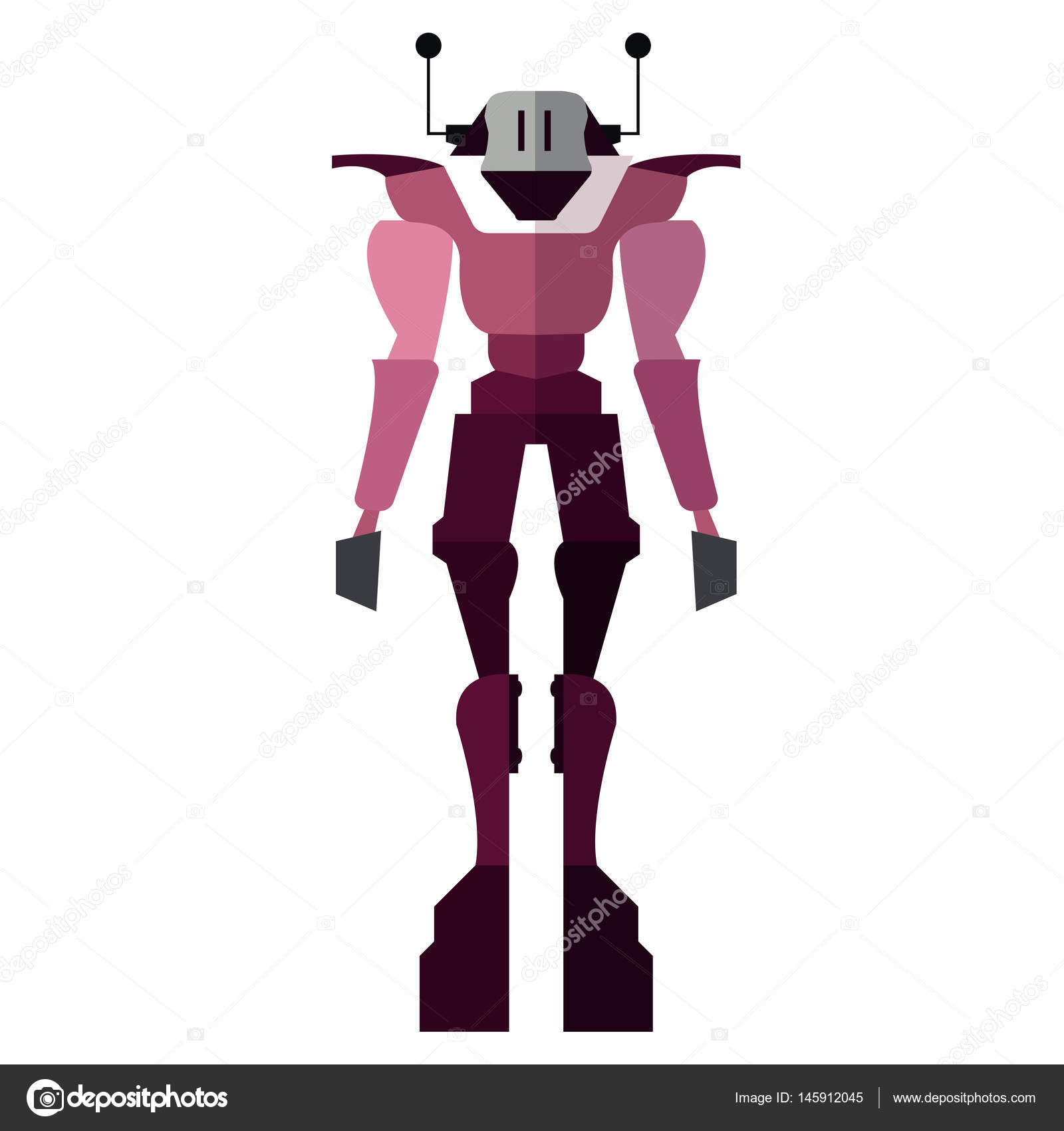 Robot character icon with full body Stock Vector Image by ©Sky-Designs ...