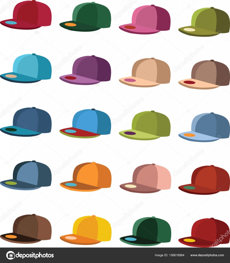 Set of different colorful caps Stock Vector Image by ©Sky-Designs ...