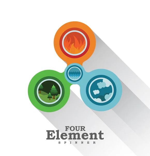 Symbols of the four elements Vector Art Stock Images | Depositphotos