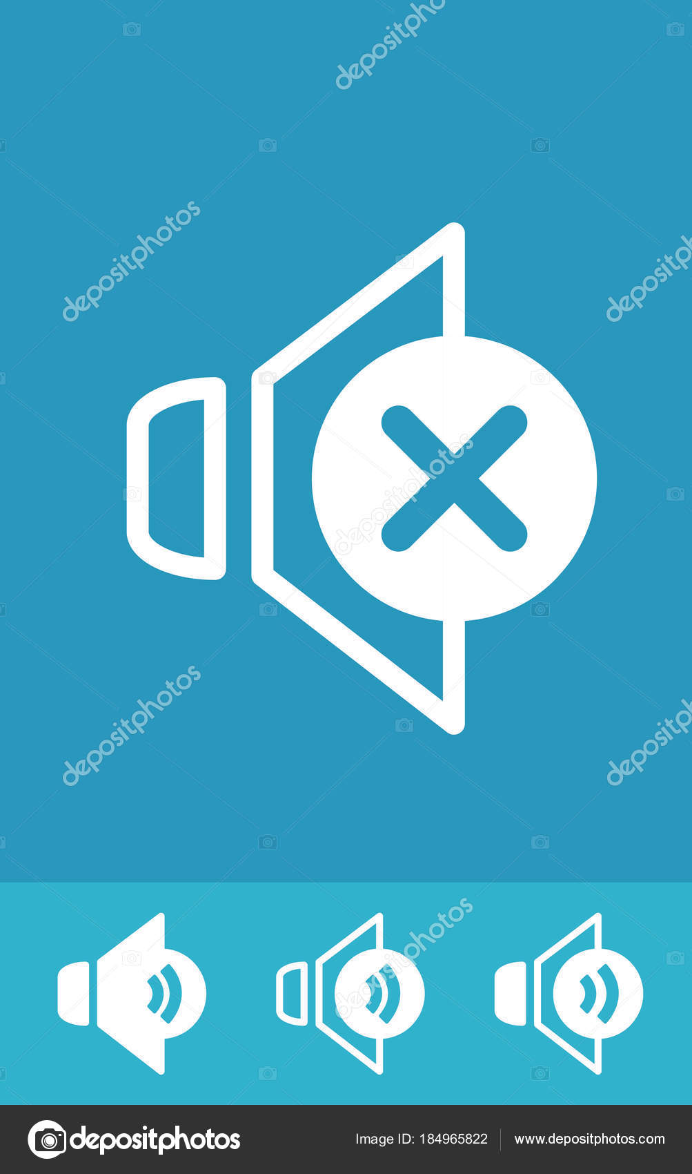 Sound Button Flat Signs Vector Illustration Stock Vector Image by ©Sky ...