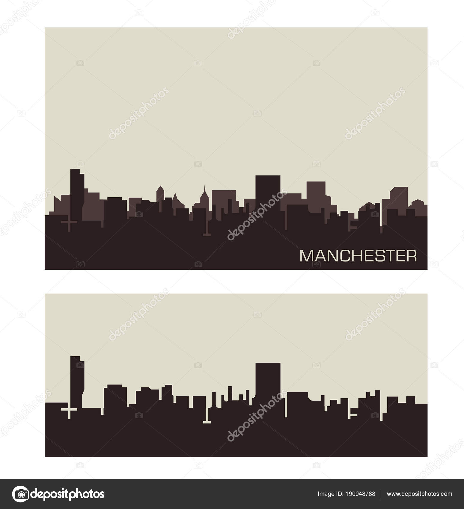 Manchester city skylines Stock Vector by ©Sky-Designs 190048788