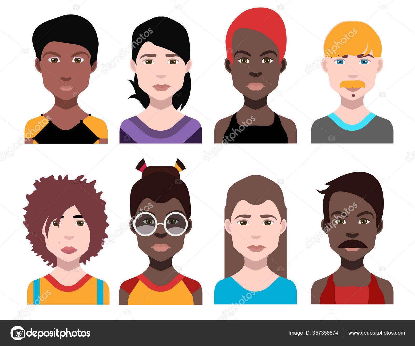 People Avatars Vector Women Men Avatar Stock Illustration by ©Sky ...