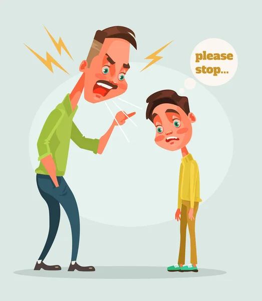 Angry father Vector Art Stock Images | Depositphotos