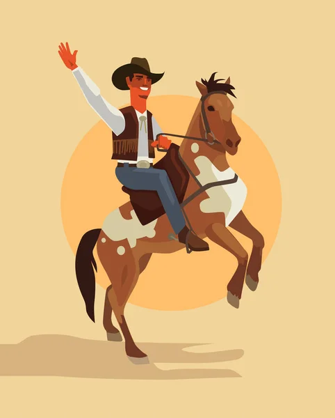 Girl character riding horse. Professional sport. Vector flat cartoon ...