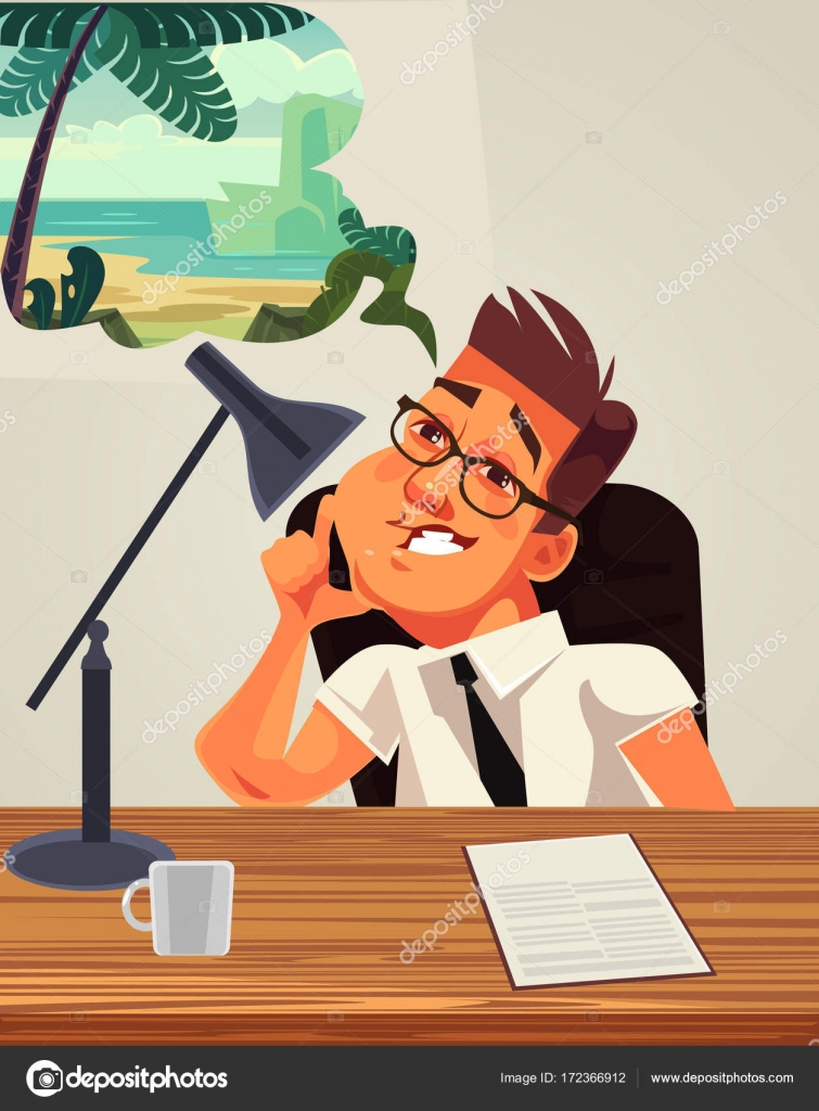 Tired At Work Animation