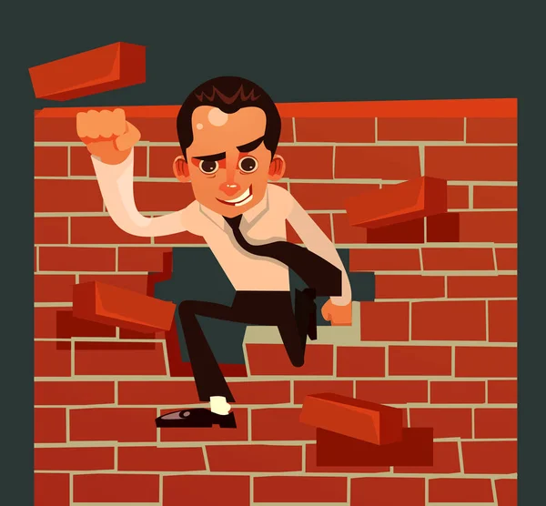 Breakthrough wall Vector Art Stock Images | Depositphotos