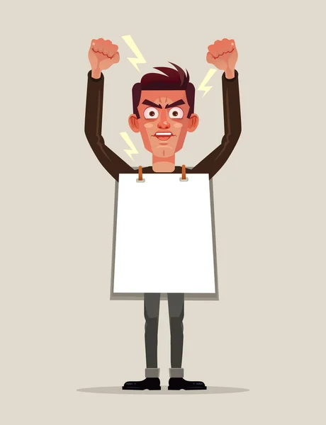 Protestor cartoon Vector Art Stock Images | Depositphotos