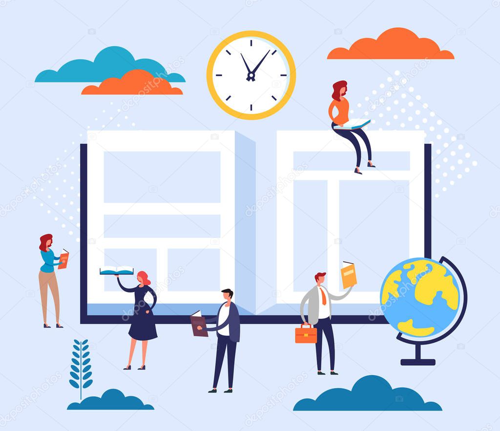 Clase de capacitación educativa concepto de aprendizaje web en línea ...