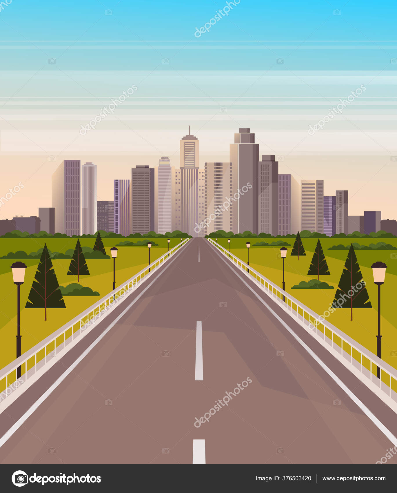 City Road Vector