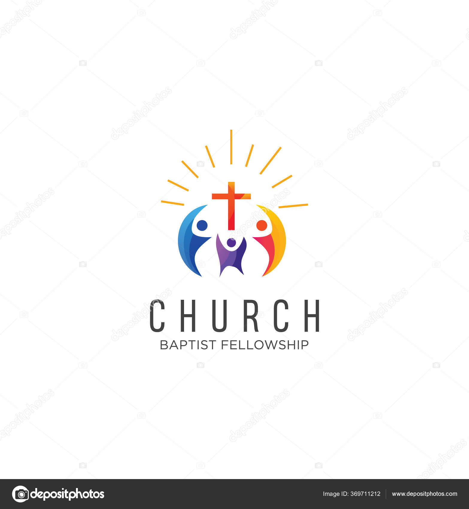 Comunidade Igreja Logotipo Design Inspiração Vector Ícone Logotipo ...