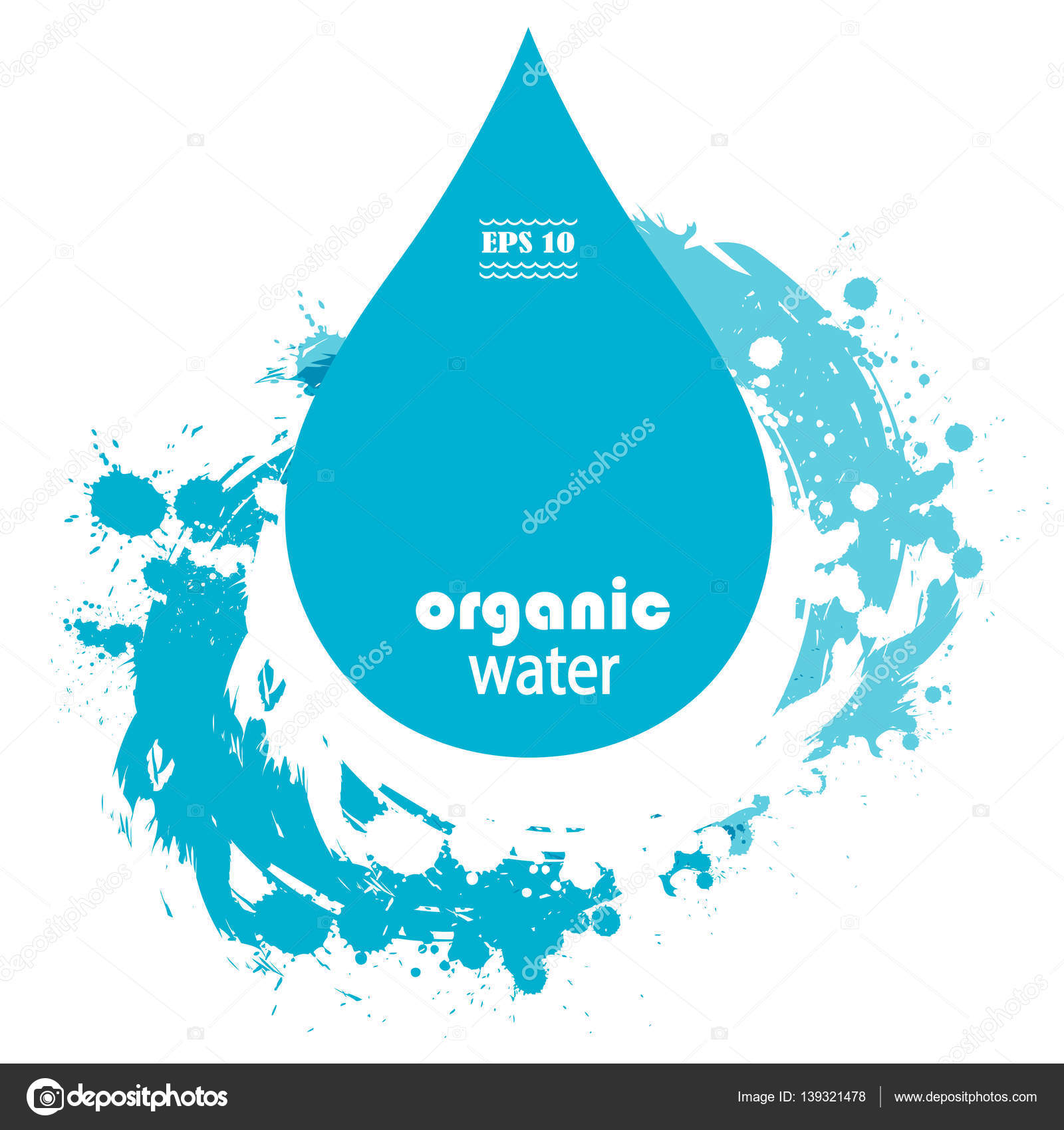 Water drop template Stock Vector Image by ©nemetse #139321478