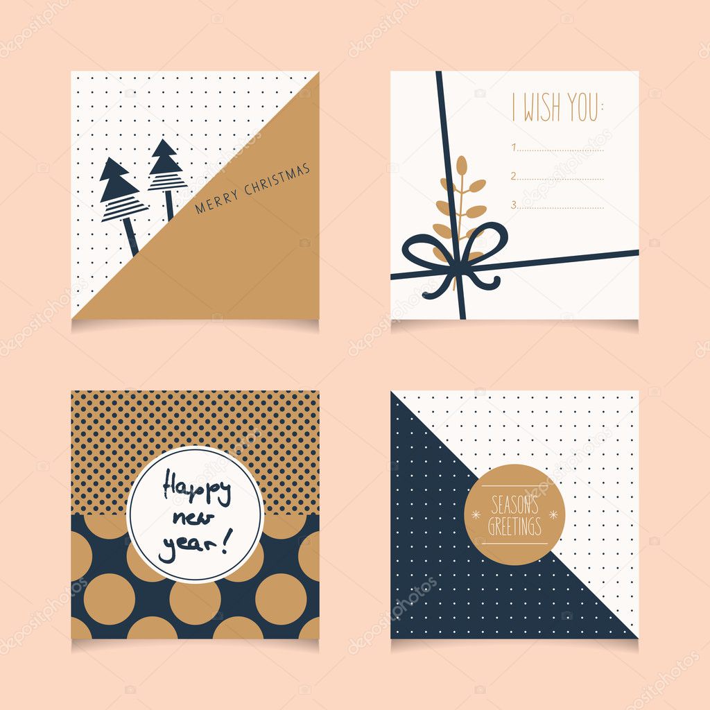 Set of decorative christmas cards Stock Vector Image by ©orangeberry ...