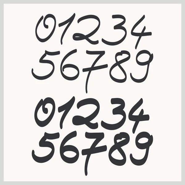 Handwritten numbers Vector Art Stock Images | Depositphotos