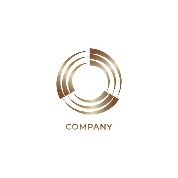 Gold circle logo Vector Images | Depositphotos